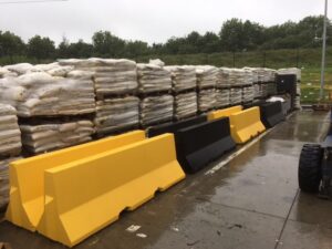 Black and Yellow Interlocking Jersey Barriers | Maltaward